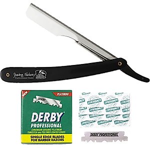 Derby, The Shave Factory Razor Blades Black, Silver (One Piece)