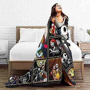 Cartoon Flannel Blanket Super Soft Conditioner Throw Blanket for Couch Sofa Couch Bed All Season 50"x40"