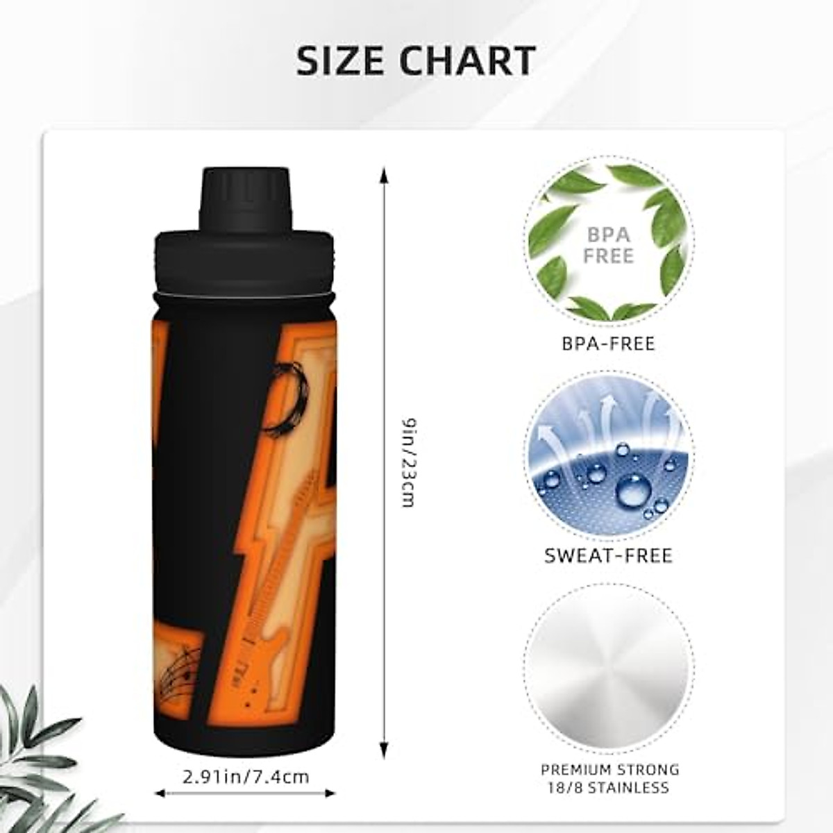 Eevikion Laura Musics Pergolizz Stainless Steel Insulated Tumbler Sports Water Bottle Hot and Cold Travel Cup 18oz