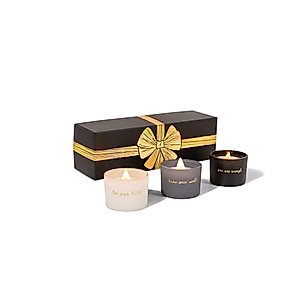 Wood Wick Scented Candle Set with Natural Aromatherapy Oils. Motivational and Inspirational Gift for Women, Birthday, Anniversary, Housewarming, Home Décor