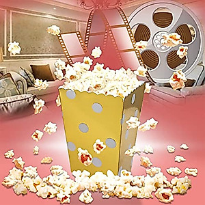 Popcorn Boxes 36 Pcs Cardboard Candy Containers for Small Movie Theater and Wedding Favors