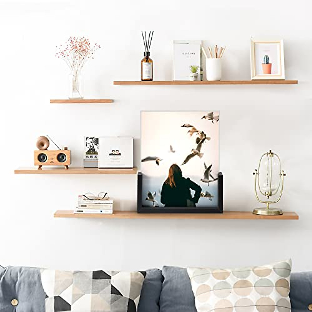 MEBRUDY 8x10 Picture Frame 2 Pack, Black Photo Frames with Tempered Glass Cover and Wooden Base for Tabletop or Desktop Display