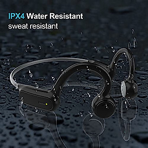 HCMOBI Open Ear Headphones Bluetooth Wireless Conduction Headset Quality Sound Outdoor Exercise Earphones for Skateboarding,Marathon,Jogging,Running,Hiking,Cycling (Grey)