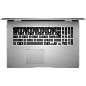 Dell 7000 Inspiron 2-in-1 17.3" Touch-Screen FHD IPS Laptop I7779-7045GRY-PUS, Intel Core i7-7500U, 16GB DDR4 RAM, NVIDIA GeForce 940MX 2GB, 512GB SSD, BT, HDMI, Backlit keyboard, Win10