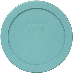 Pyrex (4 7200 Glass Bowls & (4) 7200-PC Turquoise Blue Lids Made in the USA