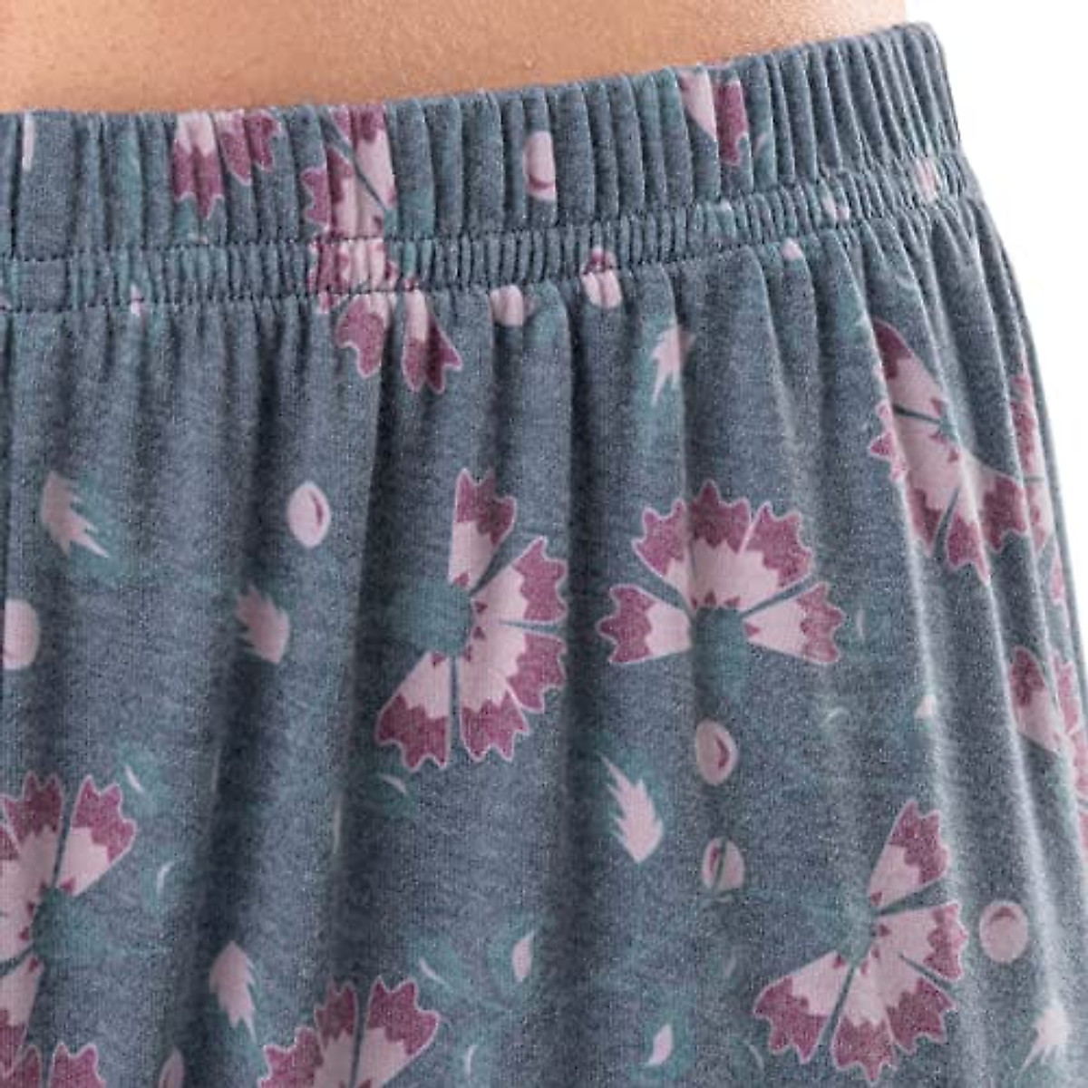 Fruit of the Loom Women's Breathable Tank Top, Pant, and Cardigan Sleep Set, Floral Print, 3X