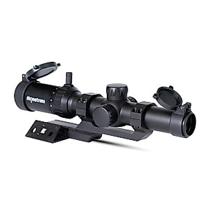 Monstrum 1-6x24 LPVO Rifle Scope with Offset Micro Red Dot Mount | Compatible with Vortex Venom/Viper/Fastfire/Docter Standard Red Dots