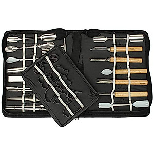 Agile-Shop Culinary Carving Tool Set Fruit Vegetable Food Garnishing / Cutting / Slicing Garnish Tools Kit (46 pcs)