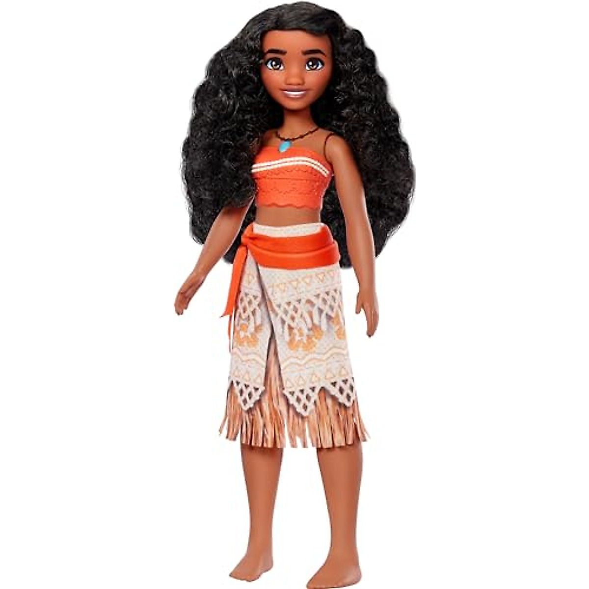 Mattel Disney Princess Moana Singing Fashion Doll in Signature Outfit, Sings "How Far I'll Go" from Movie