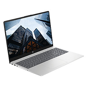 HP Essential 15z Laptop, 15.6" HD Touchscreen, AMD Athlon Silver 7120U, 8GB RAM, 256GB SSD, Webcam, HDMI, Backlit Keyboard, Wi-Fi 6, Windows 11 Home, Silver