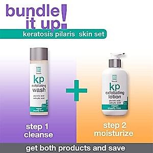 TOUCH Keratosis Pilaris & Acne Exfoliating Body Wash Cleanser Plus Moisturizing Body Lotion