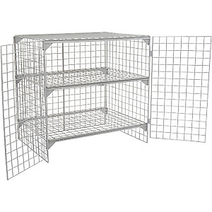 Global Industrial Wire Mesh Security Cage, 48 x 24 x 48