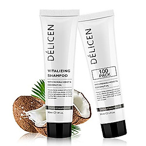 OPPEAL.HOSMALL Vitalizing Shampoo with Manuka Honey & Coconut Oil in Bulk, Clementine Scent, 1.05 Fl oz, 100 Pack