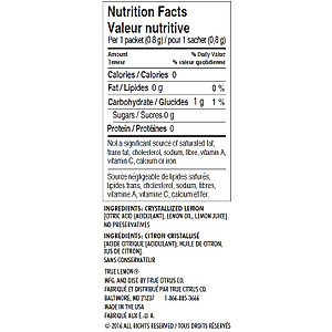 True Lemon - Crystallized Lemon For Water, Tea - Single-Serve Packets - Water Enhancer - 32-count