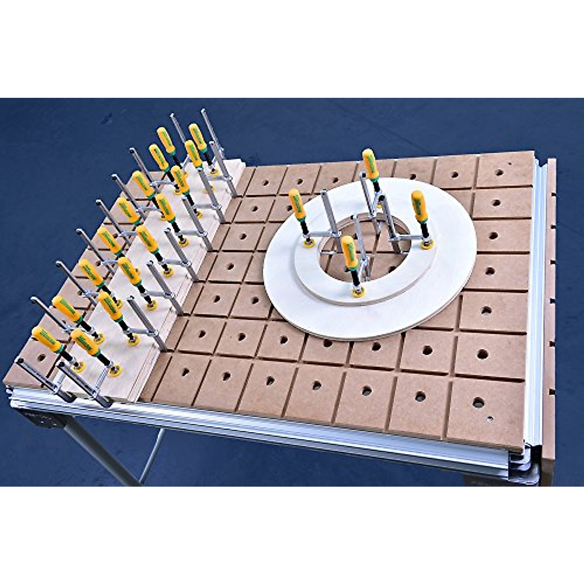 MICROJIG GRR-RIPPER DVC-538K2 Match Fit Dovetail Clamps, Yellow/Green