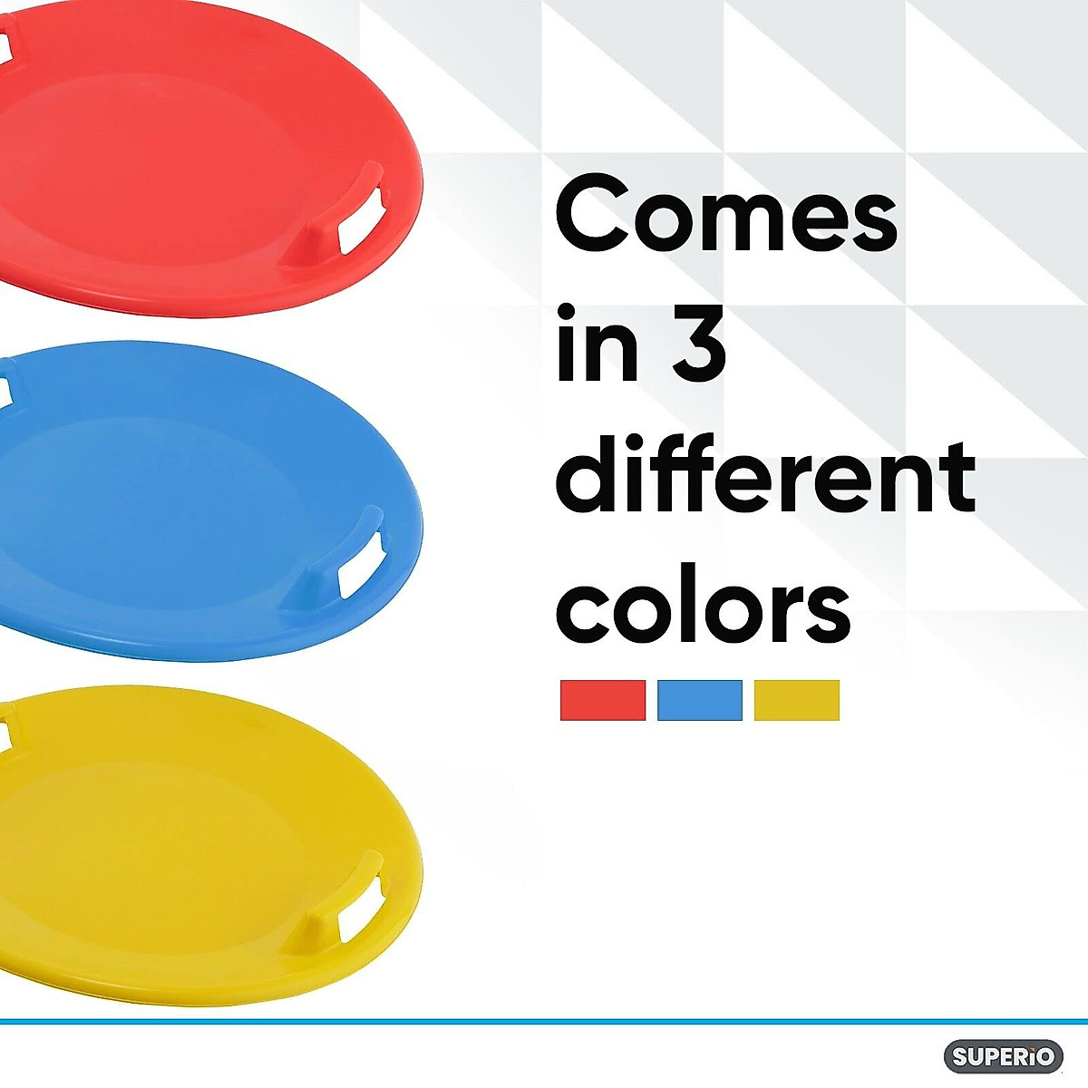 Superio Round Kids Snow Sled, Red