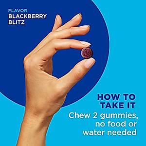 OLLY Men's Multivitamin Gummy, Overall Health and Immune Support, Vitamins A, C, D, E, B, Lycopene, Zinc, Adult Chewable Vitamin, Blackberry, 45 Day Supply - 90 Count