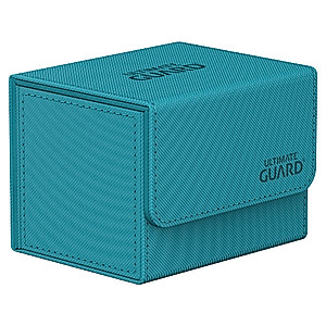 Ultimate Guard Sidewinder 100+, Deck Box for 100 Double-Sleeved TCG Cards, Petrol, Magnetic Closure & Microfiber Inner Lining for Secure Storage