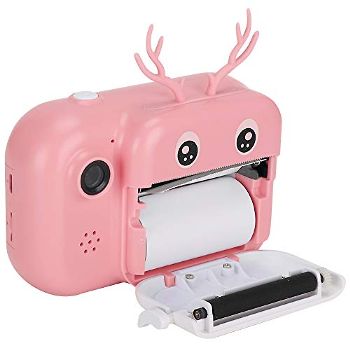 Agatige Print Camera for Kids, Children's Digital Zero Ink Video Camera Portable Thermal 1080P Twin Lens with 2.4in Screen 16G Toys Instant Camera Gift for 3-12 Years Old Kids(Pink)