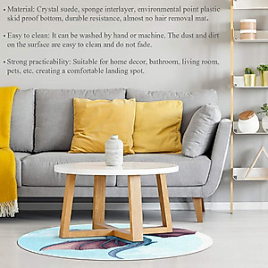 Rug Flying Dragon Blue Sky Round Play Mat Crawling Mat Floor Playmats Washable Game Blanket Tummy Time Play Mat 39.4x39.4 inches