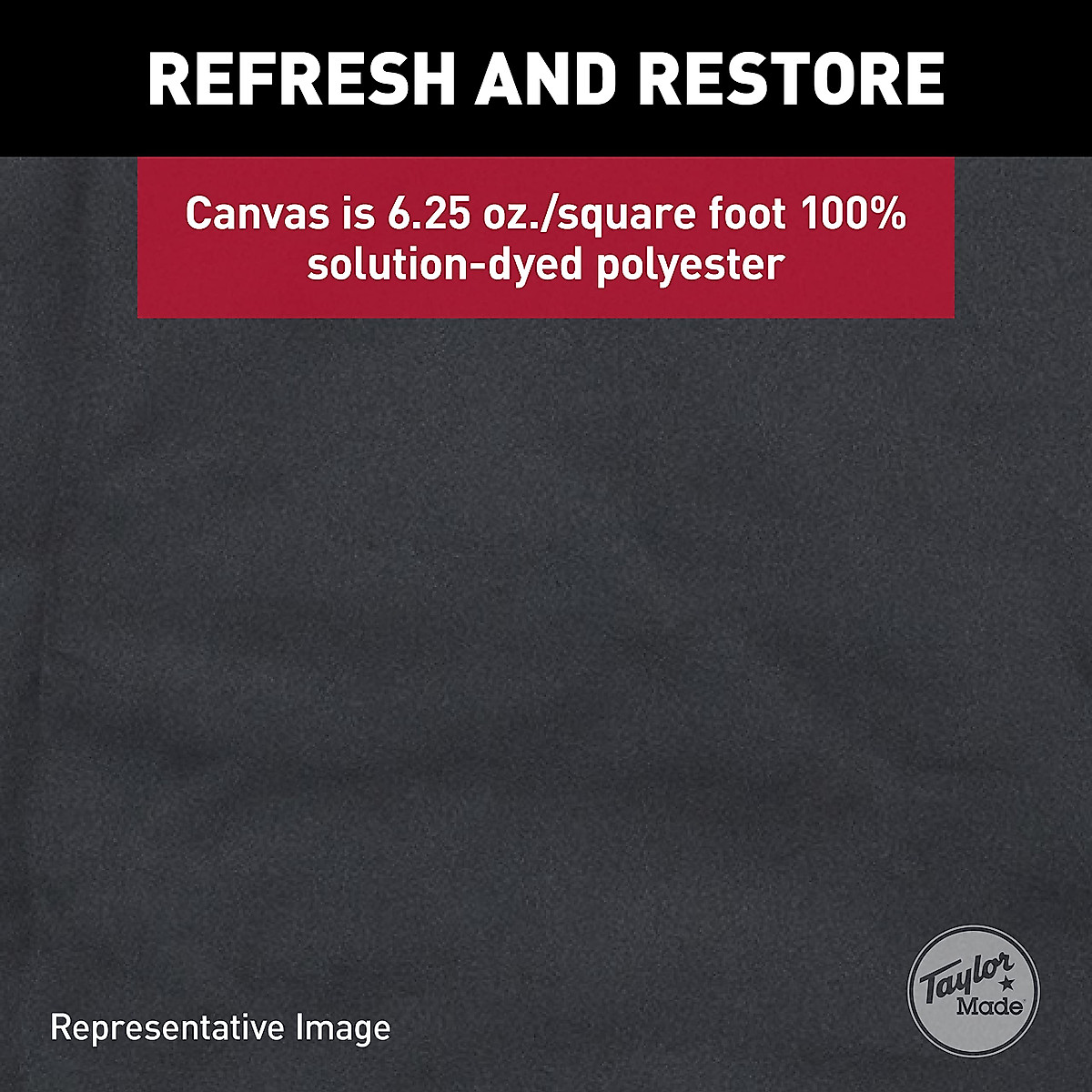 TAYLOR MADE PRODUCTS Manual Bimini Kit - 8'W x 10'L (Black)