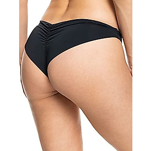 Roxy womens Beach Classics Cheeky Bikini Bottoms, Anthracite 231, Small US