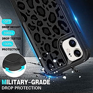 LOQUPE Designed for iPhone 11,Heavy-Duty Tough Rugged Lightweight Slim Shockproof Protective Case for iPhone 11 6.1 Inch,Women Girls,Cute Cheetah Leopard Pattern