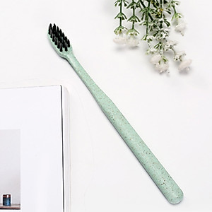 Oral Person Supple Bristle Little Brush Head Bamboo Charcoal Blue