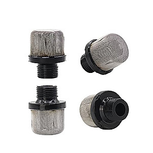 Brlyeeanze 288716 Airless Paint Sprayer Inlet Strainer Compatible with Magnum X5 LTS15 X7 LTS17 ProX9 ProX19 ProX17 ProLTS170 Airless Paint Spray Gun 3/4 Inch Thread Inlet Strainer (4 Pack)