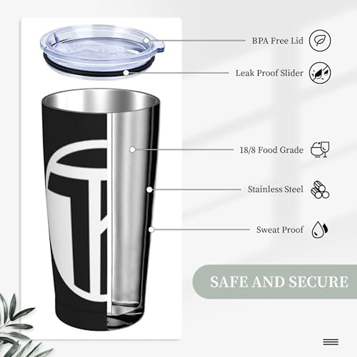 HIKTIEK Kate Musics Bush Stainless Steel Insulated Car Sippy Cup With Lid Travel Mug for Cold Hot 20 oz