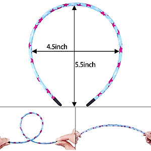 Candygirl Girls Headbands Plain for Kids Cloth Headbands for Girls Gifts Thin Hair Headbands for Toddler Cute Head Bands