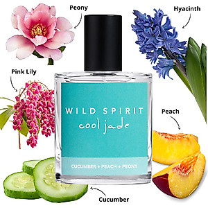 Wild Spirit Cool Jade Eau De Parfum Spray | Fresh Green Cruelty-Free Perfume for Women, 1 fl oz/30mL