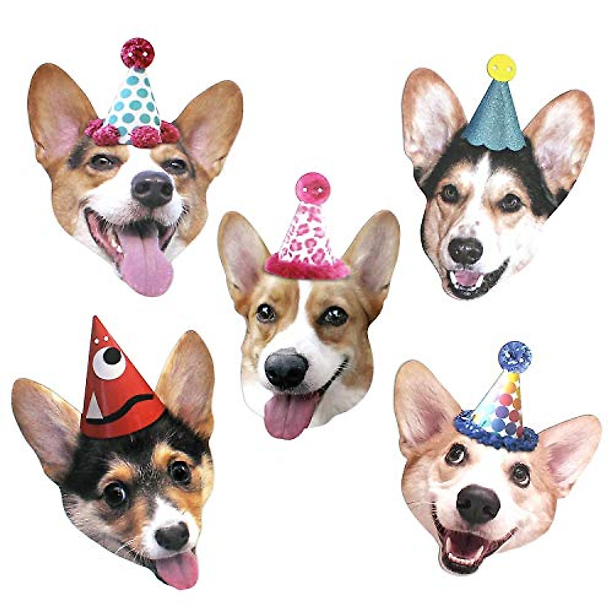 Corgis Garland, dog birthday party banner decoration, Made in USA, Best Quality