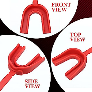 Seematn 40 Pcs Strapped Mouth Guard Football Mouthguard with Strap Youth Boxing Sports Mouthpieces Adult Youth Kids Mouthguard for Basketball Lacrosse Hockey Wrestling