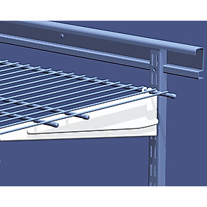 ClosetMaid 2854 ShelfTrack Locking Shelf Bracket for 16 in. Deep Wire Shelving, for Adjustable Closet Systems, 1-Pack, White