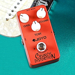 JOYO JF-03 Crunch Distortion Pedal Bundle with DC 9V Pedal Power Supply (800mA -1A) AC Adapter