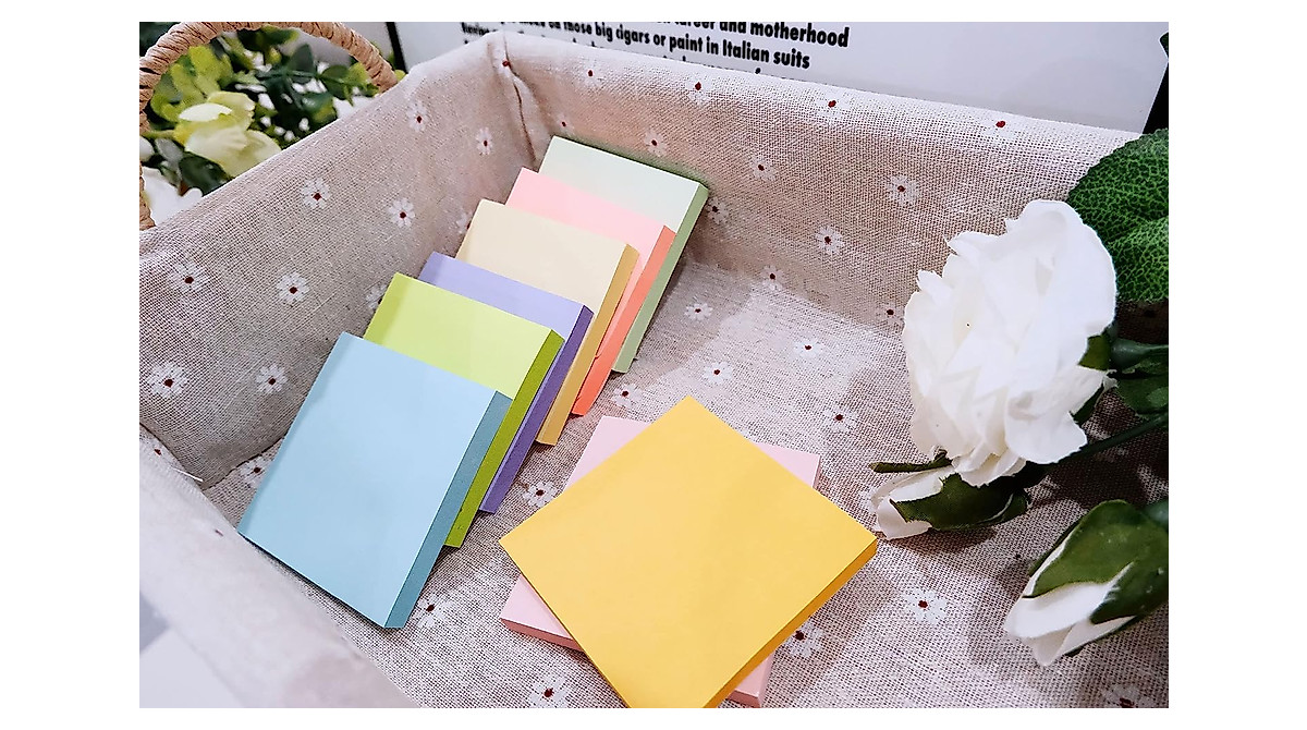 Pastel Sticky Notes 8-Pack - Strong Adhesive & Vibrant Colors | YEECOK