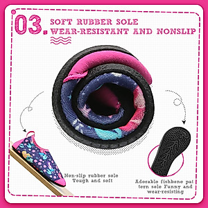 CROVA Kids Water Shoes Aqua Sock Quick Dry Barefoot Sports Non-Slip Shoes for Toddler Boy Girl