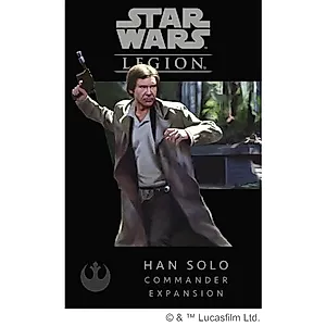 Star Wars: Legion Han Solo COMMANDER EXPANSION - Lead Your Rebel Army! Tabletop Miniatures Strategy Game for Kids and Adults, Ages 14+, 2 Players, 3 Hour Playtime, Made by Atomic Mass Games
