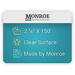 Monroe Systems for Business Single Ply Bond Paper Rolls, Top of the Line, 20 lb.