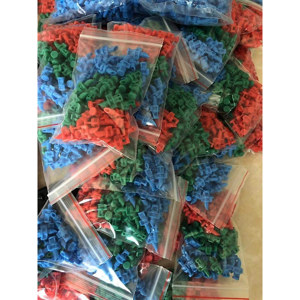 Amazing-US 90 PCS Micro Sprayer Fan Jet Hydroponic Aeroponic Misters Cloners -30 PCS 90 Sprayer,30 PCS 180 Sprayer,30 PCS 360 Sprayer(90) Red