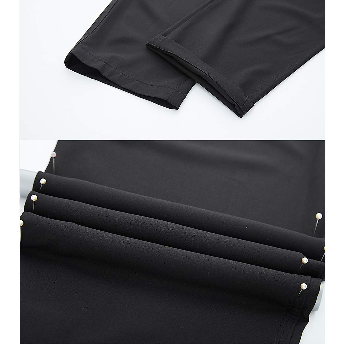 YSENTO Mens Track Pants Quick Dry Lightweight Joggers Athletic Hiking Pants Zipper Pockets Black Size XL