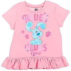 Nickelodeon Blue's Clues Toddler Girls Graphic T-Shirt French Terry Shorts Set Pink 2T
