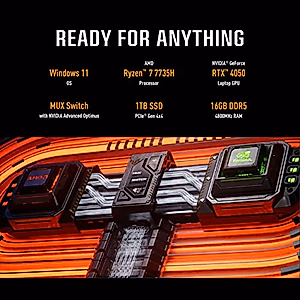 ASUS TUF Gaming F17 (2023) Gaming Laptop, 17.3” FHD 144Hz Display, GeForce RTX 4050, AMD Ryzen 7 7735HS, 16GB DDR5, 1TB PCIe 4.0 SSD, Wi-Fi 6, Windows 11, FA707NU-DS74,Mecha Gray