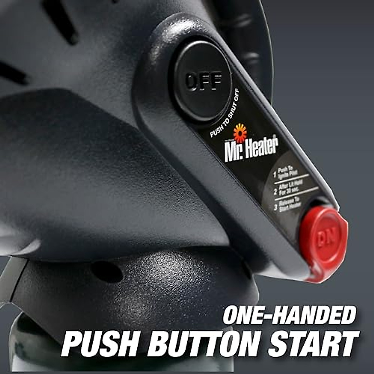 Mr. Heater F215100 MH4B Little Buddy 3800-BTU, Indoor Safe Propane Heater With ODS & Tip-Over Protection, Heating Area Up to 95 Sq. Ft - Lightweight, Medium - Black/Red