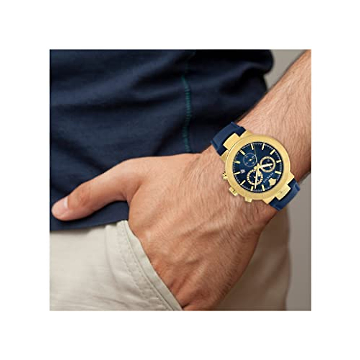 Versace Mens Watches Blue 43 mm Urban Mystique Collection