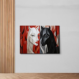 Majestic Black Stallion Galloping In The Clouds, Black Horse On Salt Flats, Canvas Print, Black Horse Print, Black Horse Wall Art