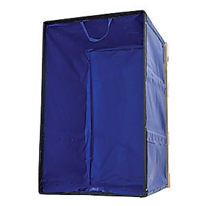 Global Industrial 24 Bushel, Blue Vinyl Basket Bulk Truck, Unassembled