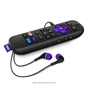 Roku Streambar Pro | 4K/HD/HDR Streaming Media Player & Cinematic Sound, All In One, includes Roku Voice Remote with Headphone Jack for Private Listening, Personal Shortcut Buttons, and TV Controls