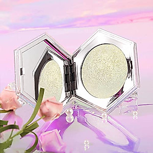 Shimmer Pearl Champagne Gold Highlighter Makeup Contour Palette,Face Illuminator Highlighter, Blush and Makeup Highlighter Bronzer Palette Highlighter+Makeup iluminadores Make Up (Dazzling)